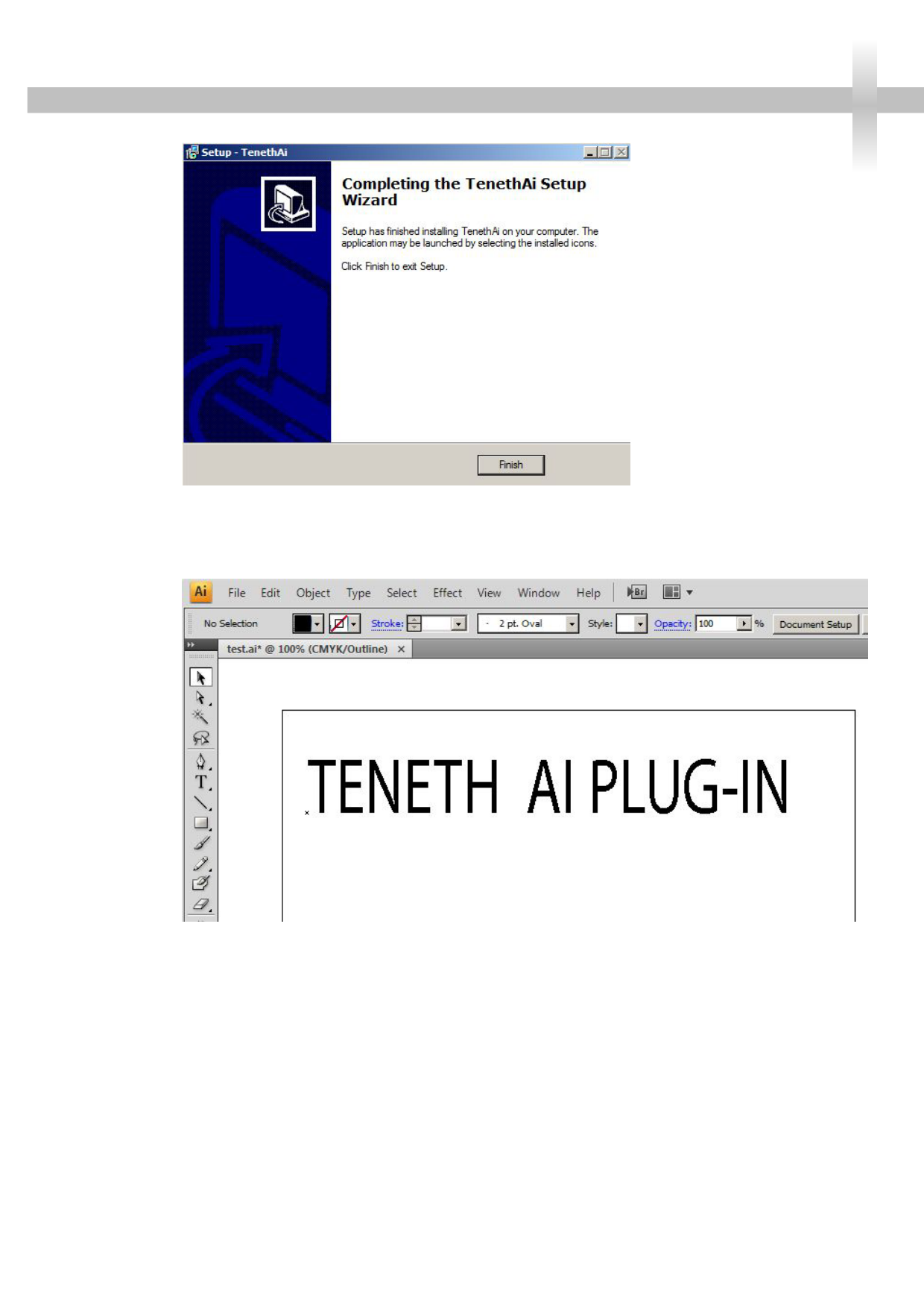 2 click finish 三 How to use 1 Select the Image to (Page 3 / 6) Illustrator_Plugin_manual